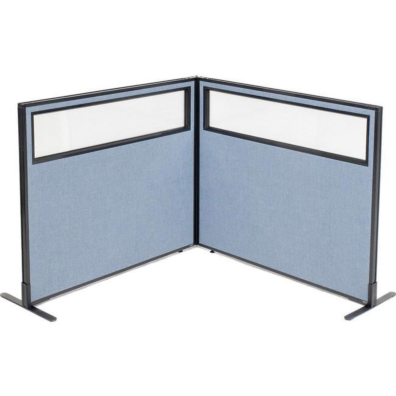 Interion Freestanding 2-Panel Corner Room Divider with Partial Window ...