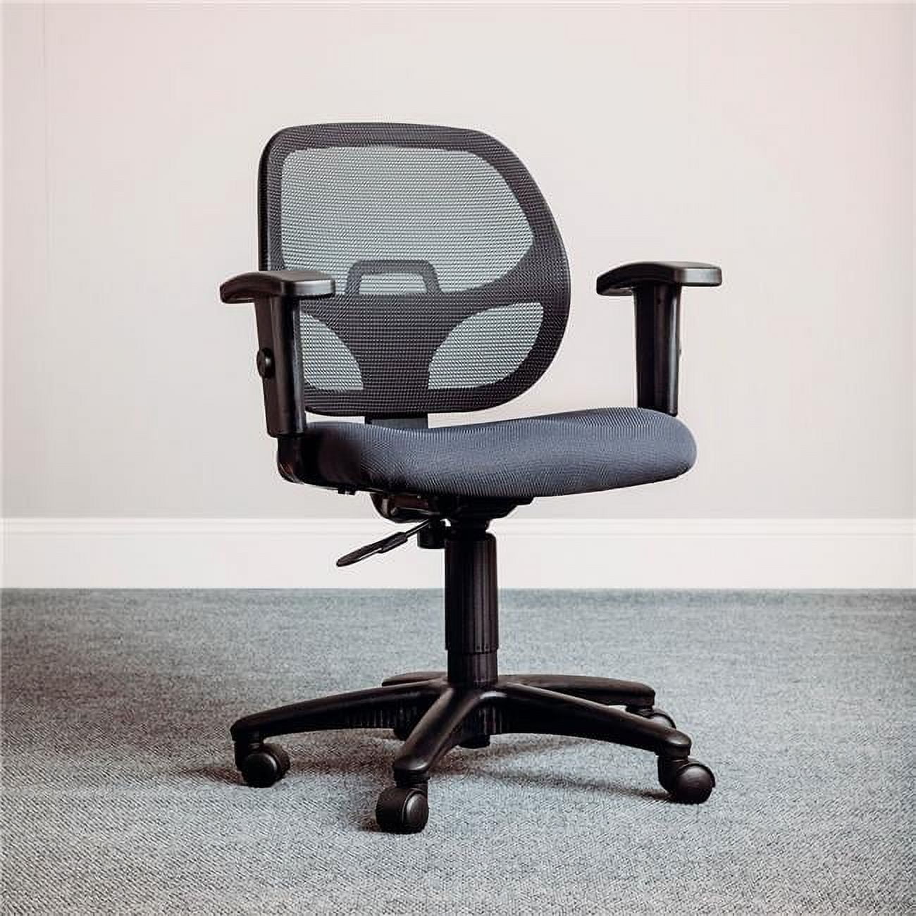Interion Mesh Fabric Office Chair with Arms - Gray - Walmart.com