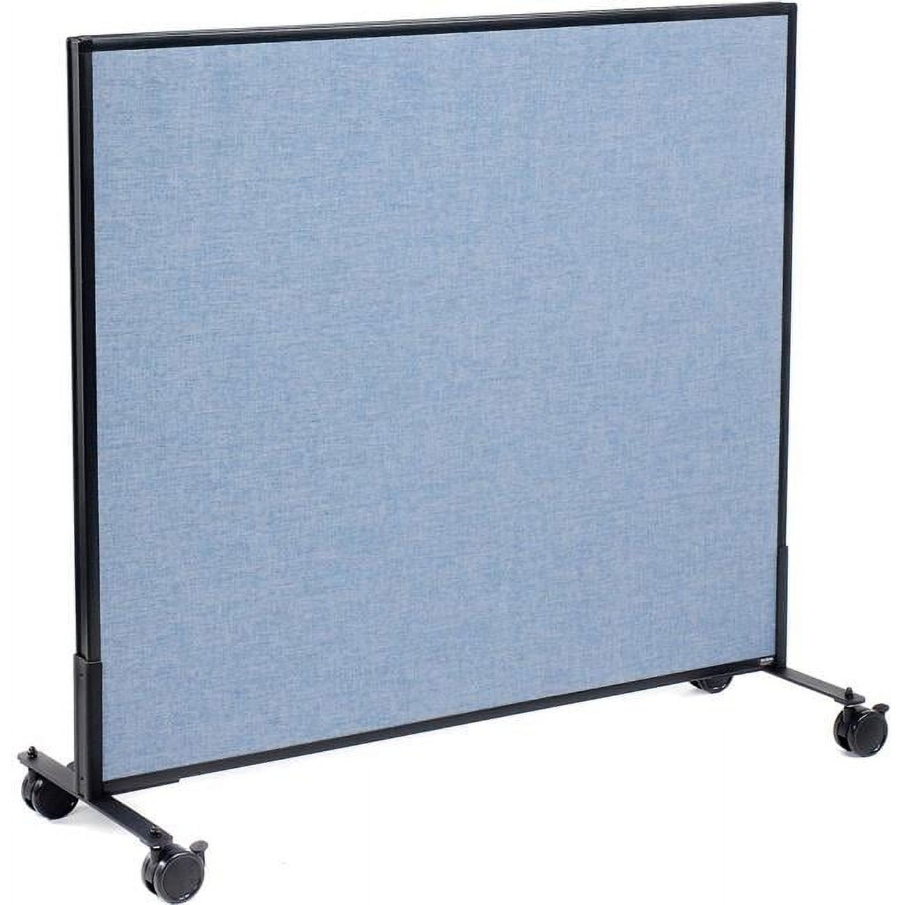 Interion Mobile Office Partition Panel, Blue - 48.25 x 45 in. - Walmart.com