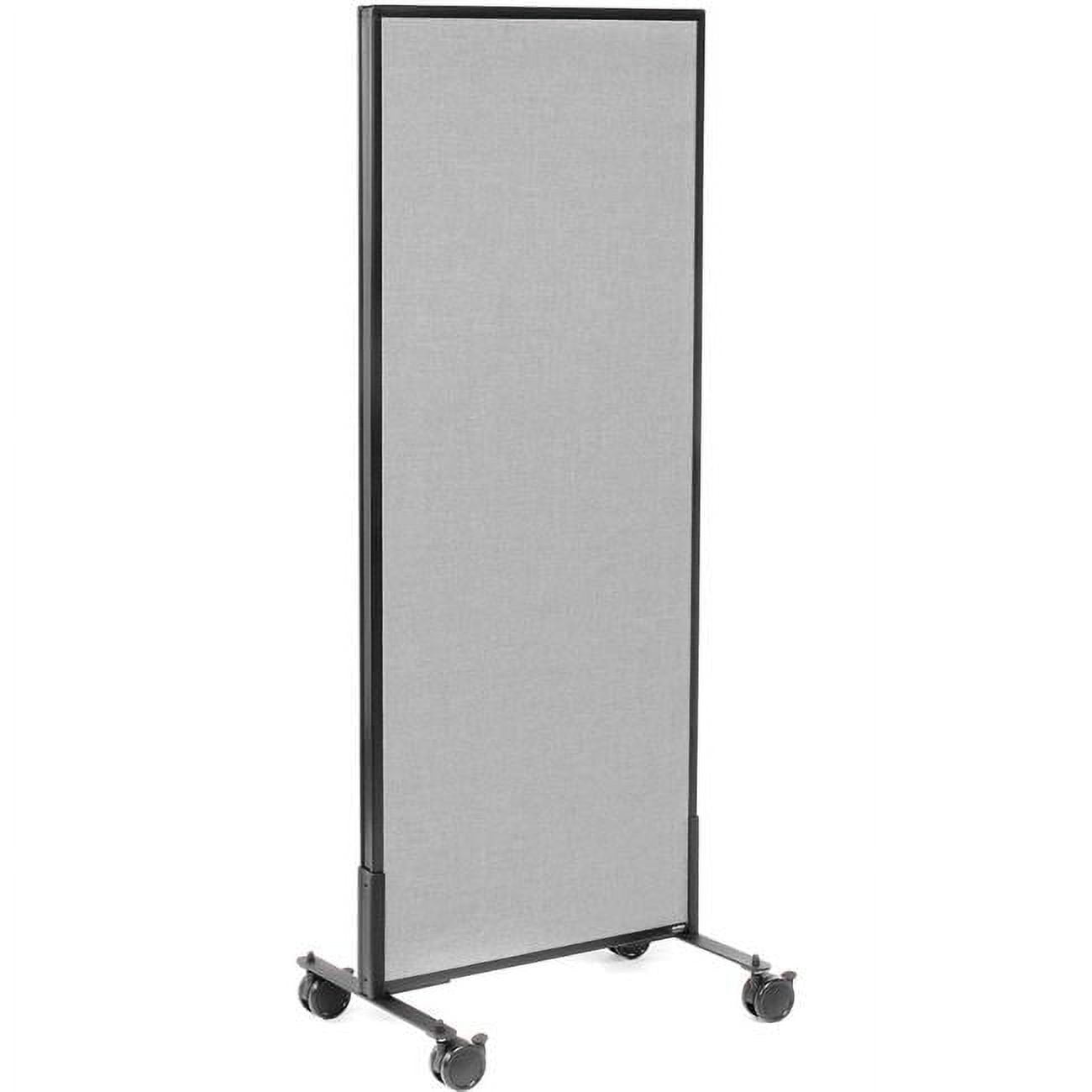 Interion Mobile Office Partition Panel, Gray - 24.25 x 63 in. - Walmart.com