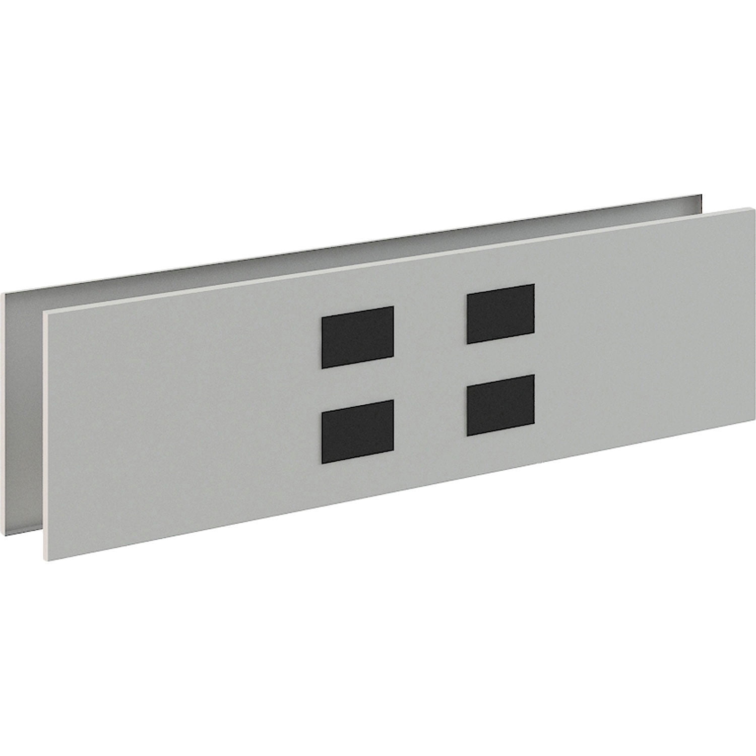 Interion Modular Partition Raceway Power Kit With Data For Desktop ...