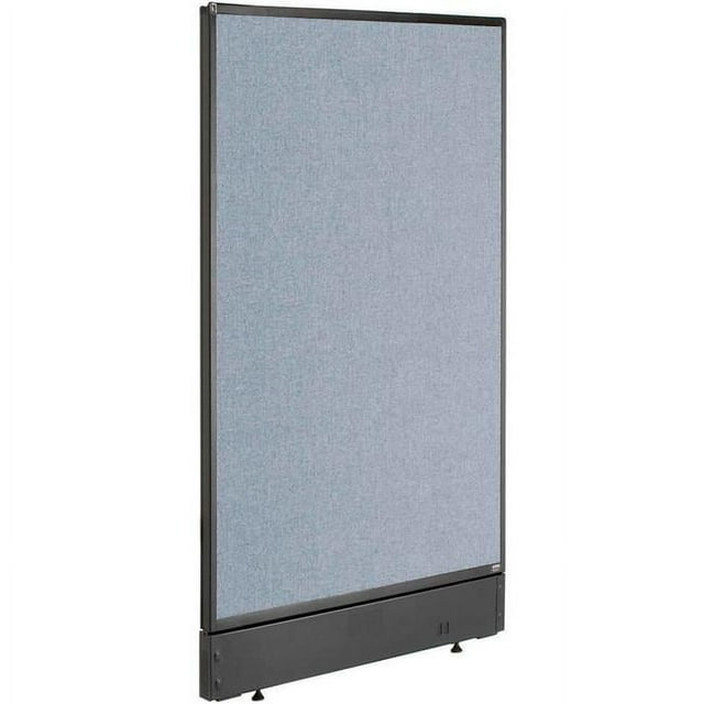 Interion Non-Electric Office Partition Panel with Raceway, Blue - 24.25 ...