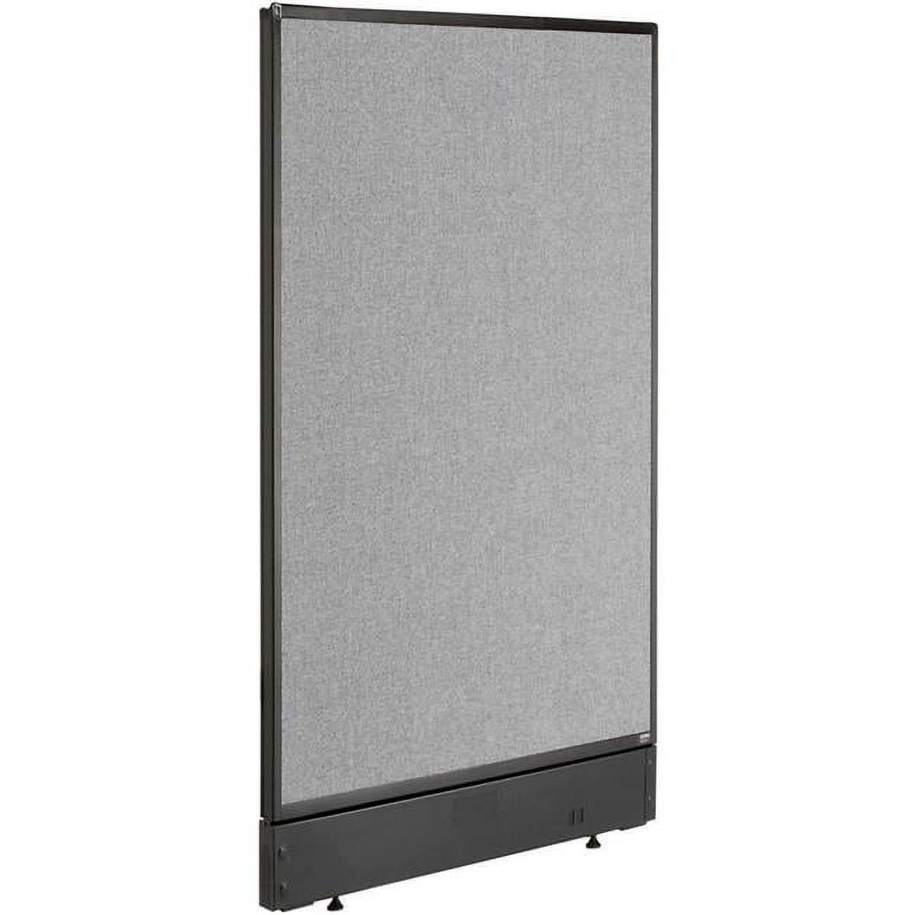 Interion Non-Electric Office Partition Panel with Raceway, Gray - 24.25 ...