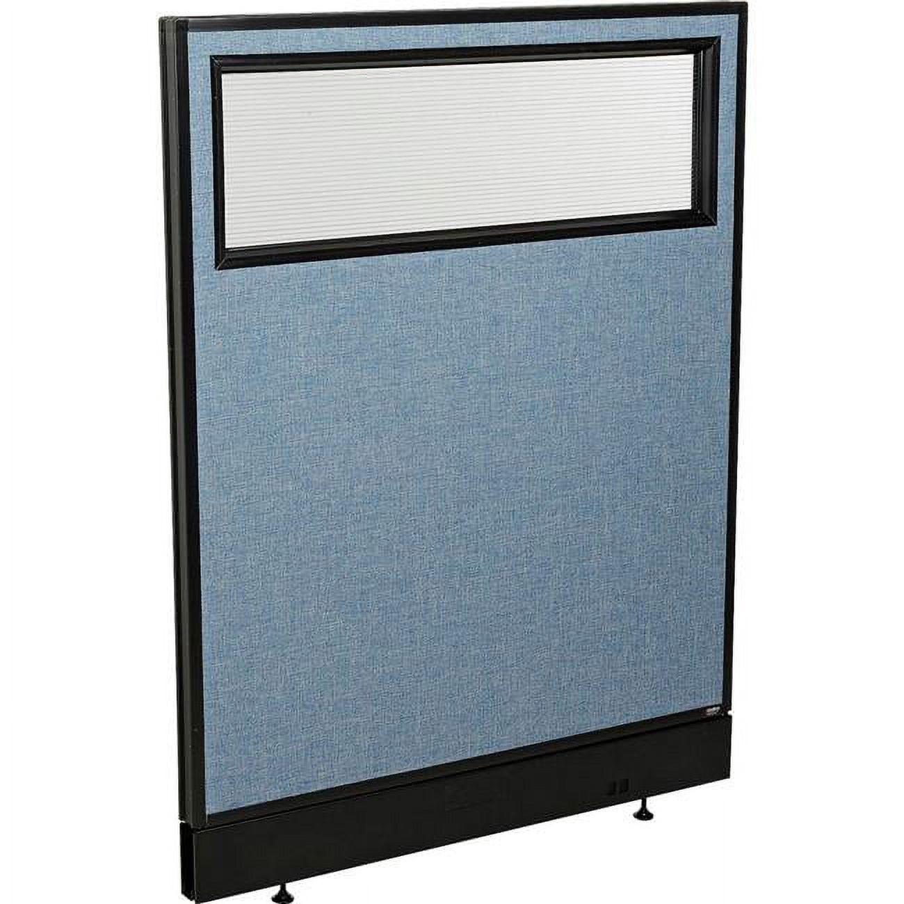Interion Office Partition Panel with Partial Window & Pass-Thru Cable ...