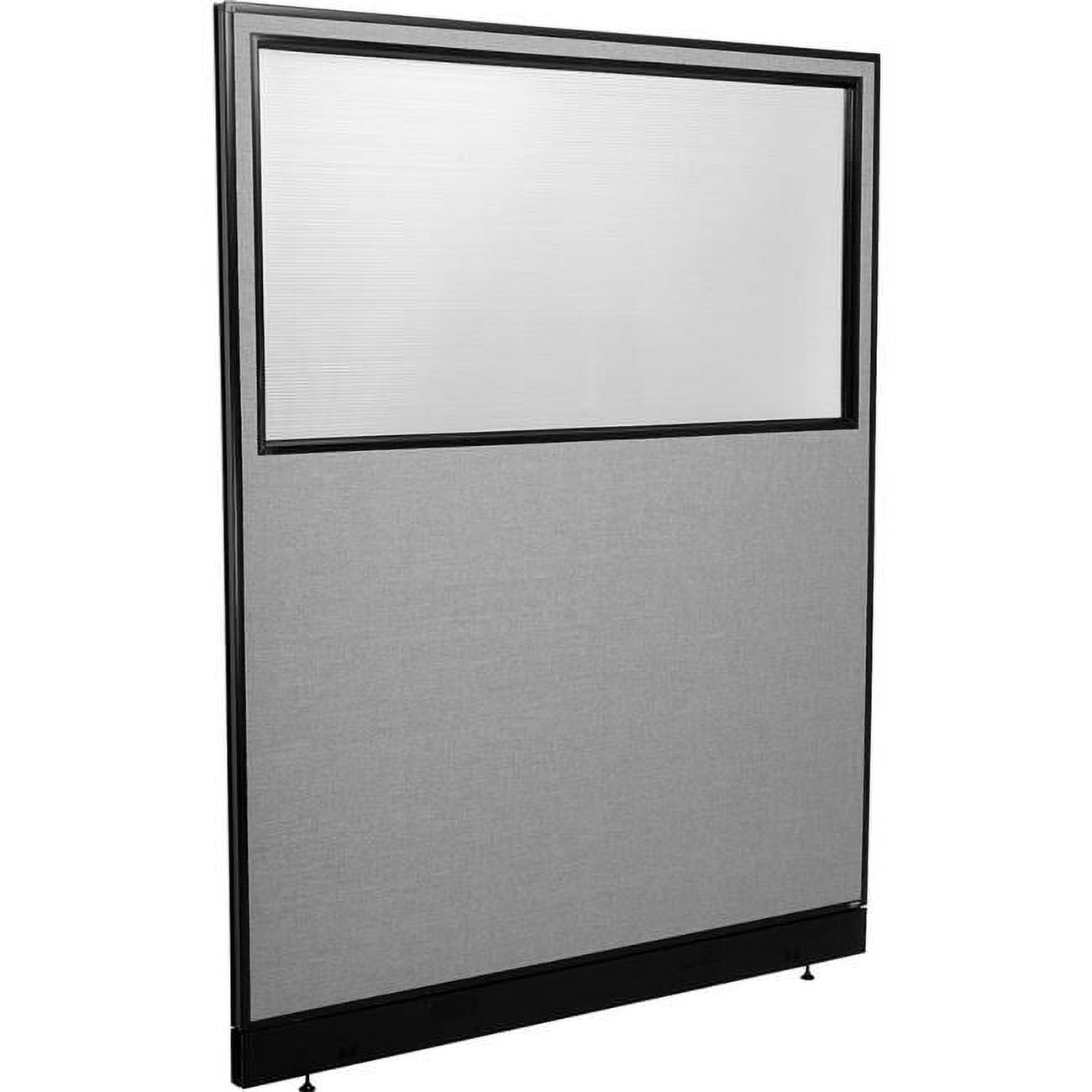 Interion Office Partition Panel with Partial Window & Pass-Thru Cable ...