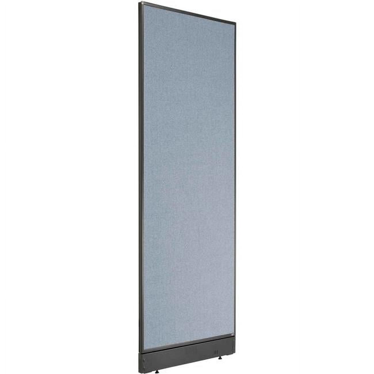 Interion Office Partition Panel with Pass-Thru Cable, Blue - 24.25 x 76 ...