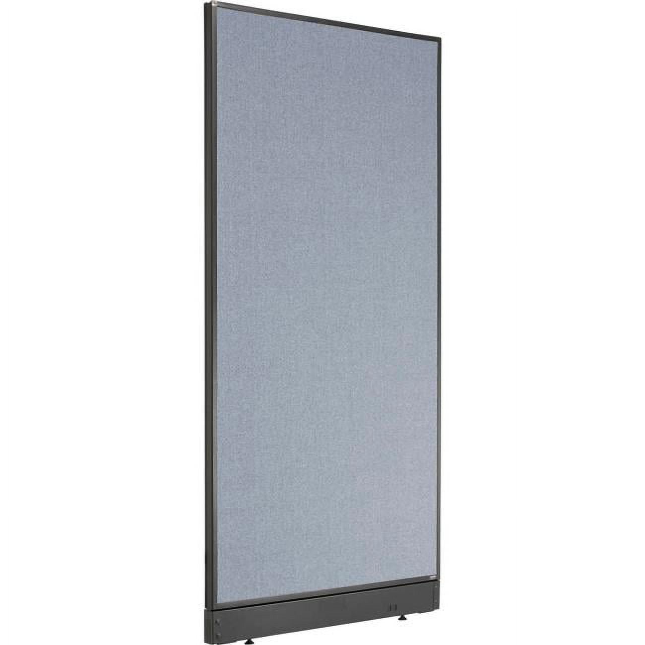 Interion Office Partition Panel with Pass-Thru Cable, Blue - 36.25 x 76 ...
