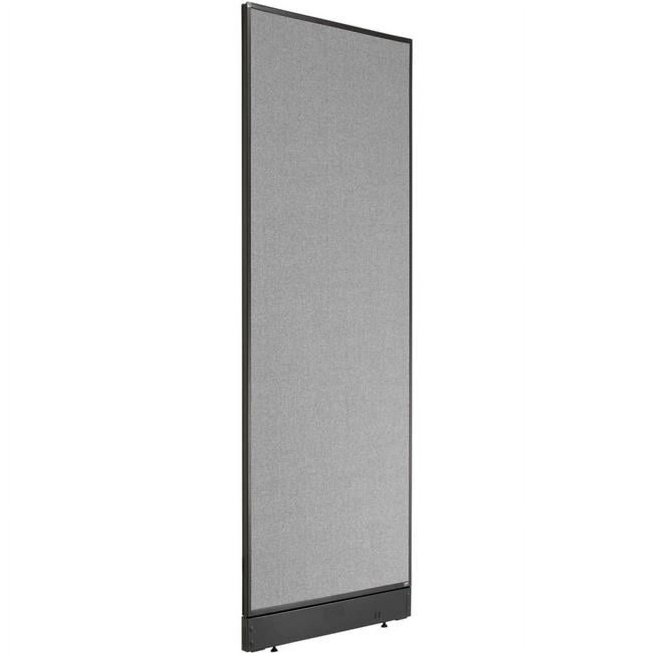 Interion Office Partition Panel with Pass-Thru Cable, Gray - 24.25 x 76 ...