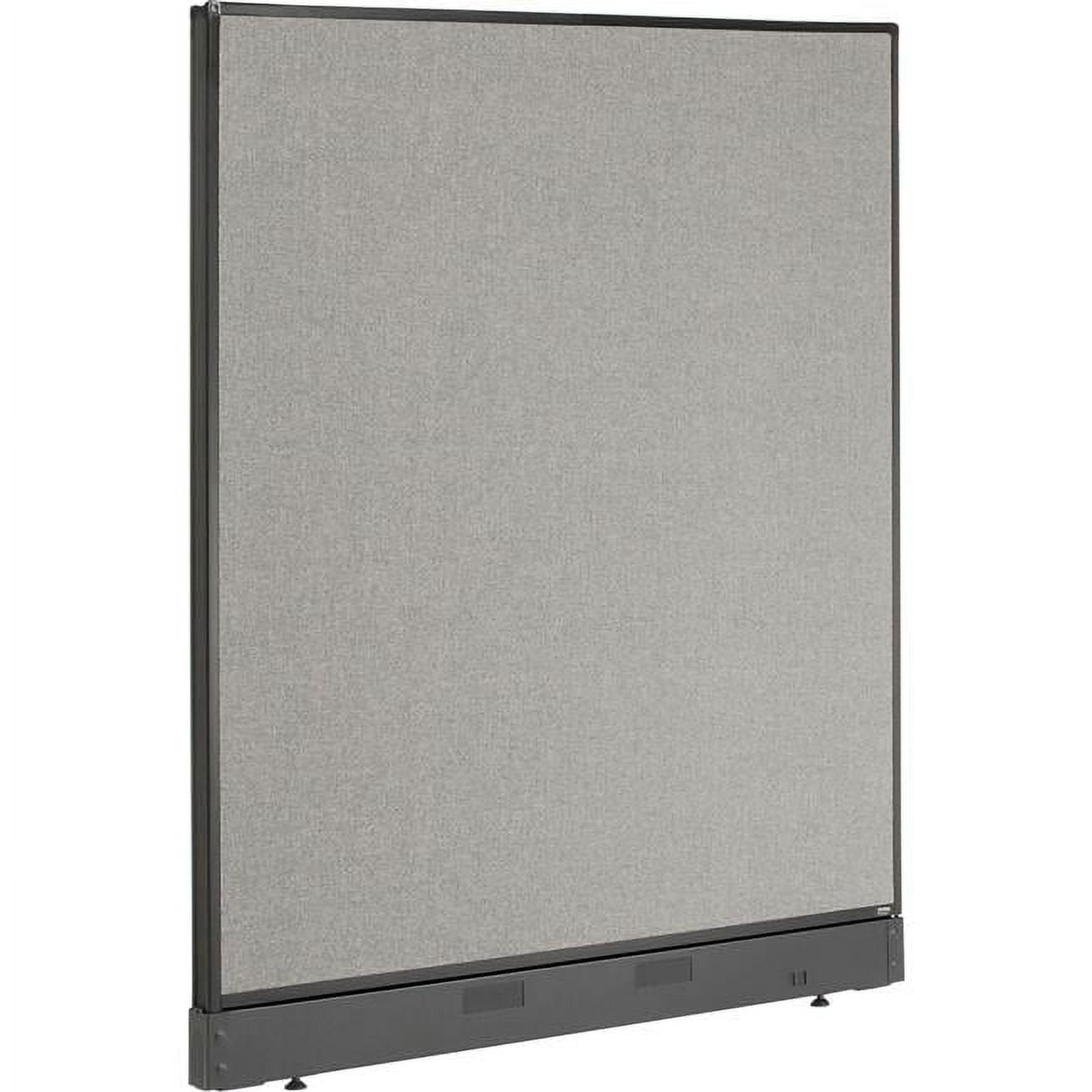 Interion Office Partition Panel with Pass-Thru Cable, Gray - 48.25 x 46 ...