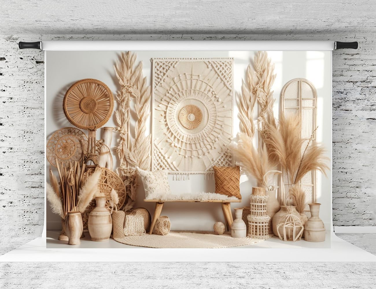 Interior Bohemian Room Wall Beautiful Backdrop Professional Photography ...