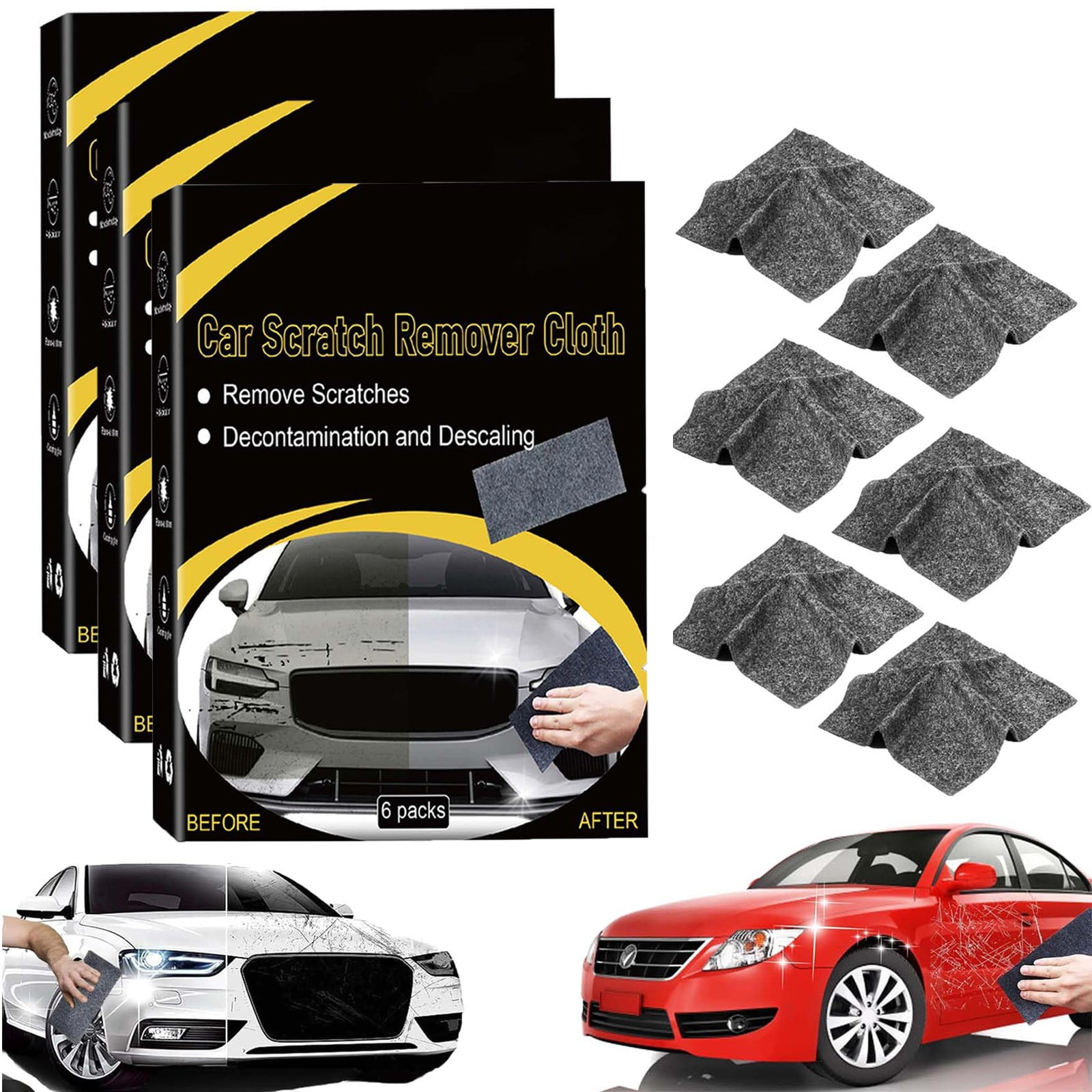 Interior Car Cleaning Kit—Nano-Sparkle Cloth for Car Scratches, Nano ...