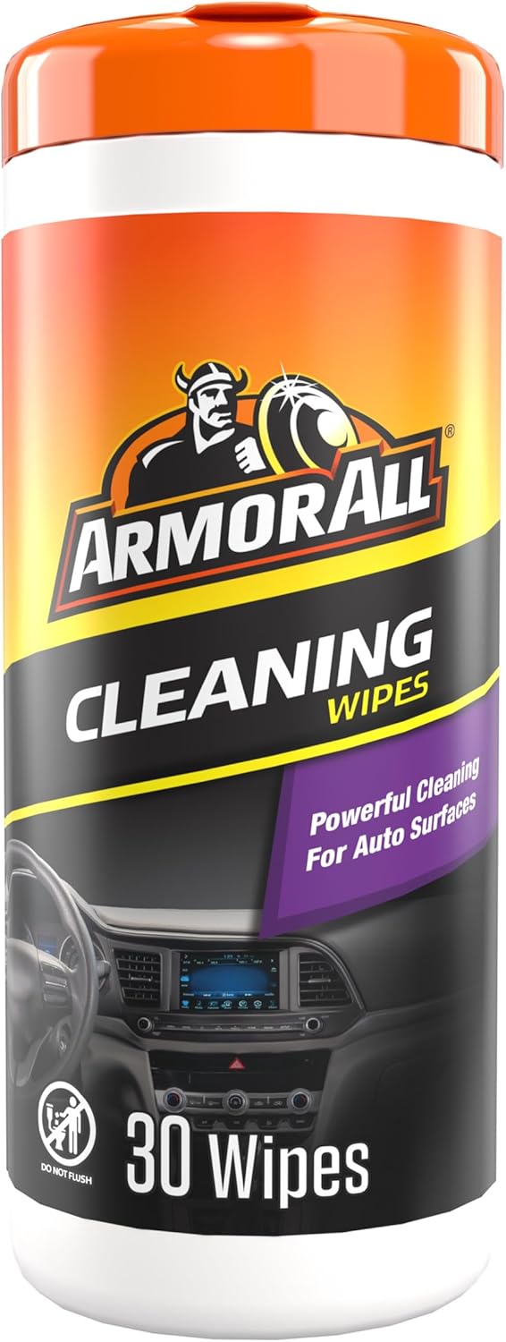 Interior Car Cleaning Wipes, 30 Count Canister, Powerful Cleaning for ...