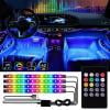 Interior Car LED Strip Lights, 4PCS Remote Control Car LED Lights ...