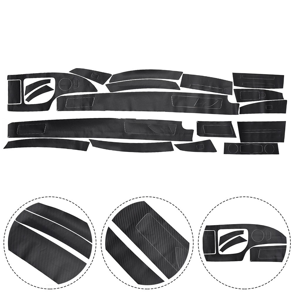 Interior Center Console Carbon Fiber Molding Sticker Decals for Bmw 5 ...