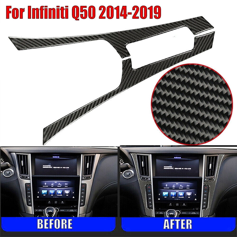 Interior Console Panel Frame Trim For Infiniti Q50 Q60 2014-19 Real ...