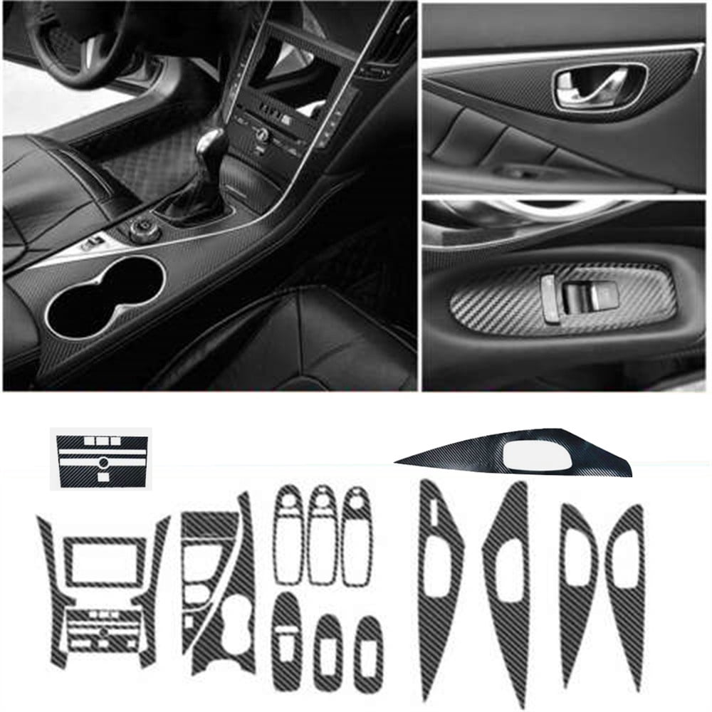 Interior Decal Trim Carbon Fiber Look Trim Vinyl Sticker For Infiniti ...