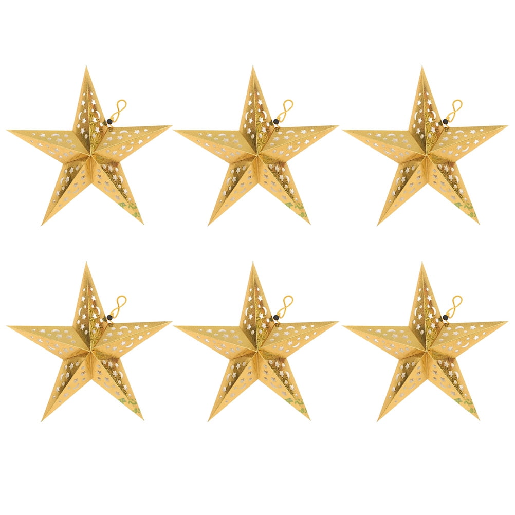 6pcs Origami Pentagram Lampshades Interior Decoration Pendants ...