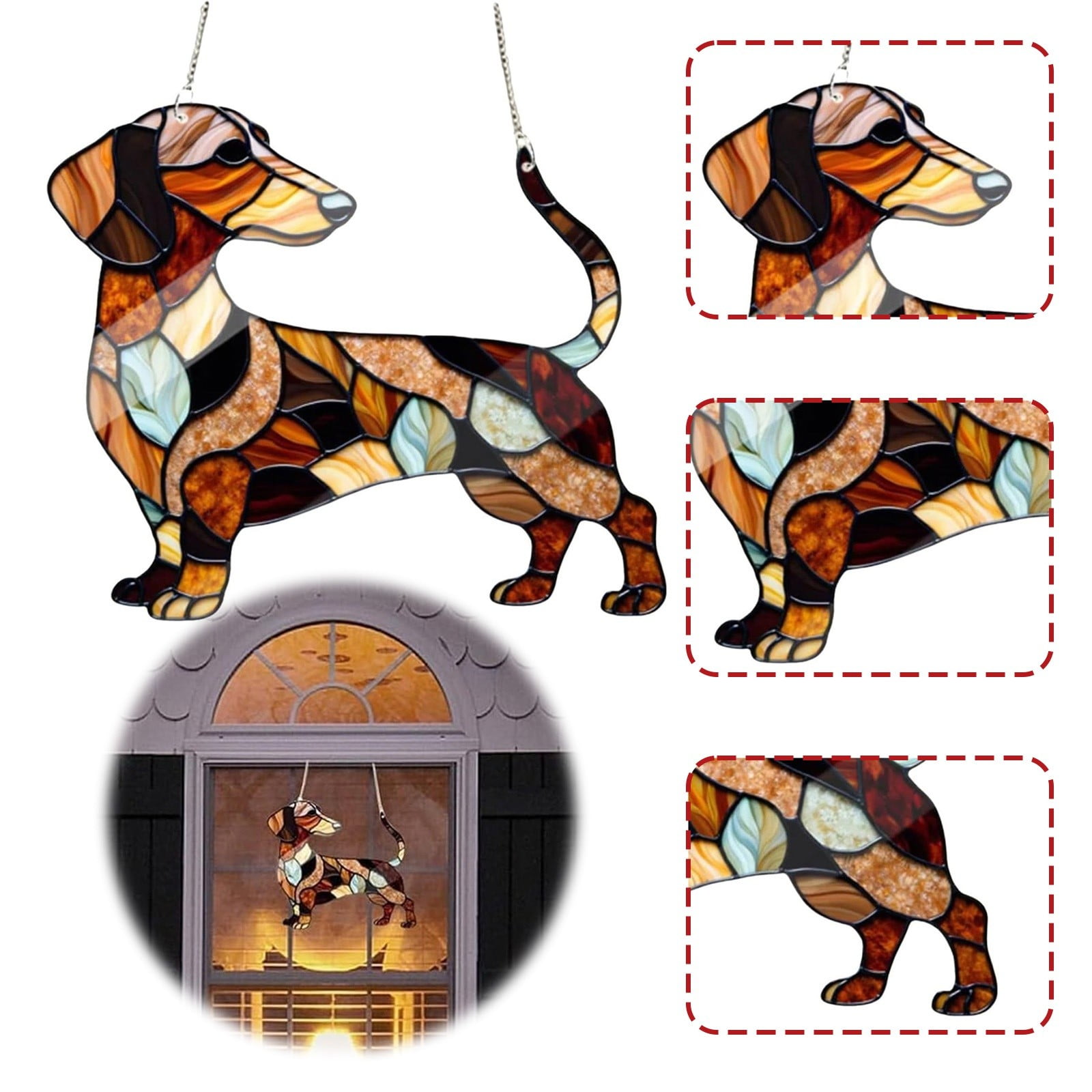 Interior Decorations For Living Room&2024 Window Hanging Funny Window ...