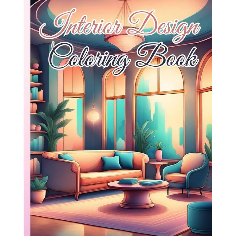 interior design coloring book nearby