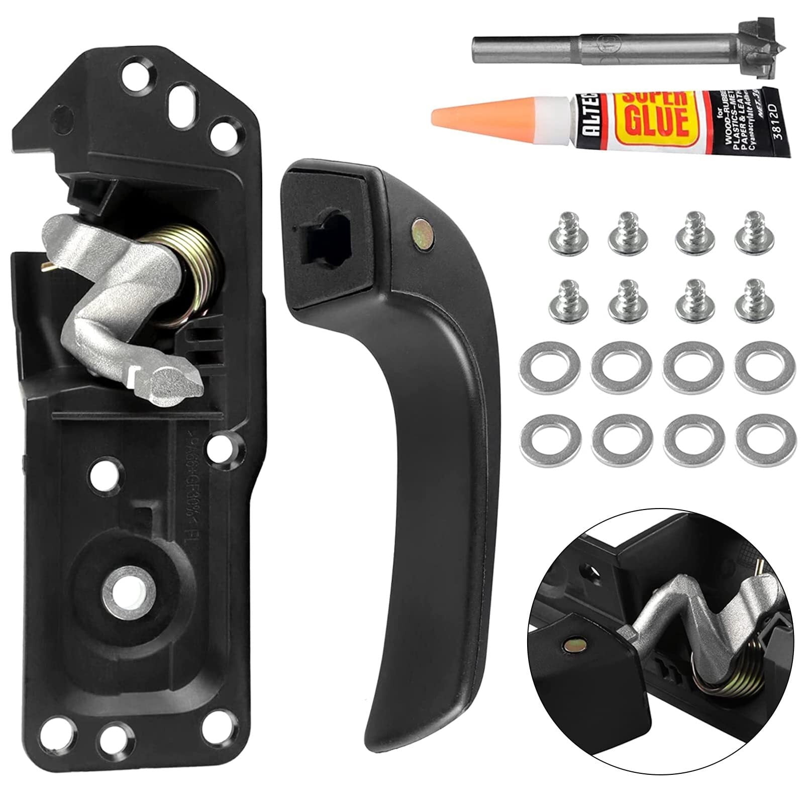 Interior Door Handle Kit Front Left Driver Side Compatible for 2007-14 ...