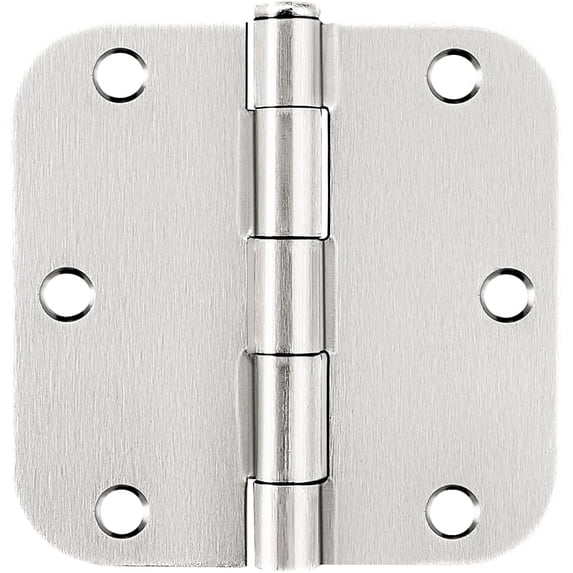 Interior Door Hinges Brushed Nickel, 3.5 X 3.5 Inch Door Hinges Rounded ...