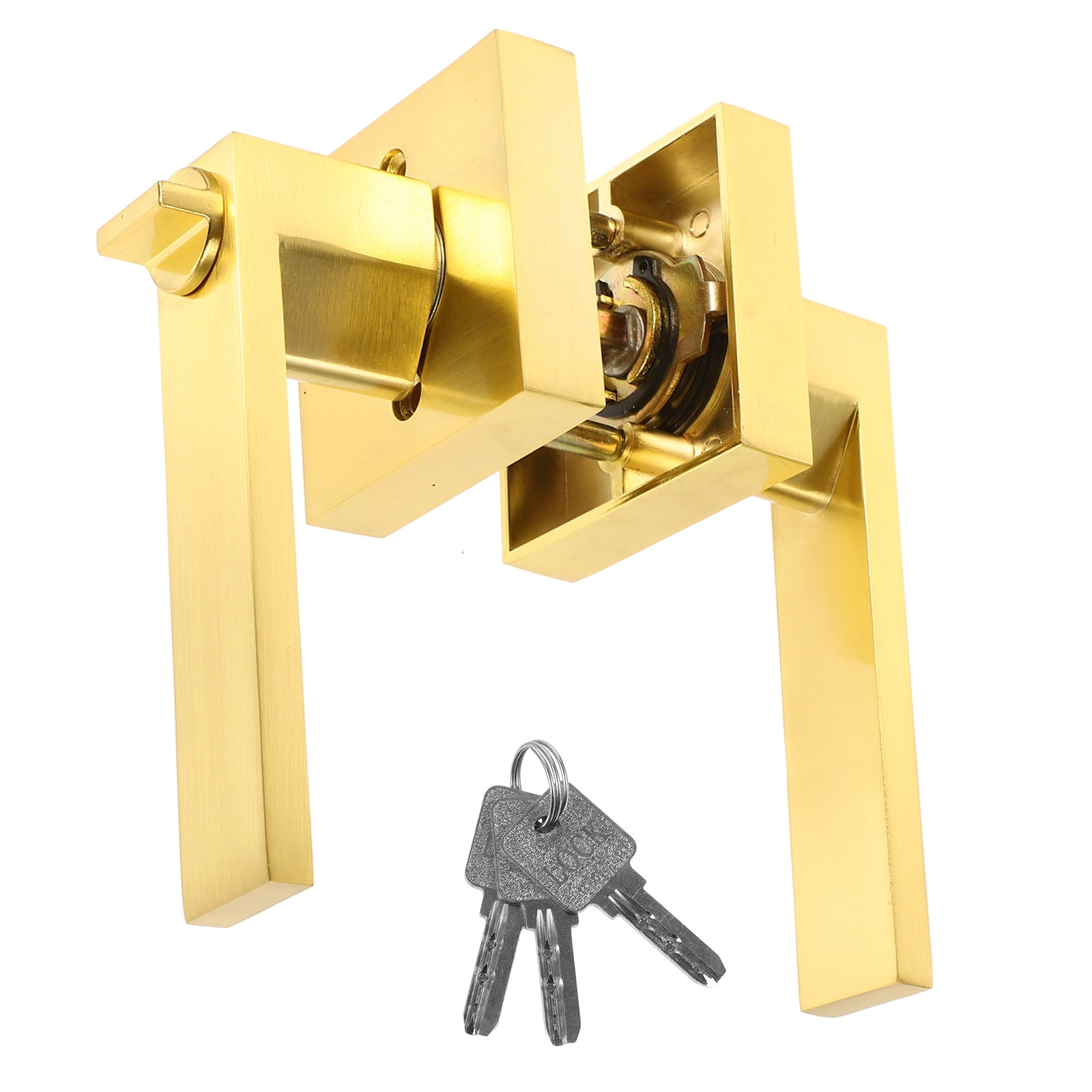Interior Door Lock American Style Chain Bedroom Key Handles - Walmart.com
