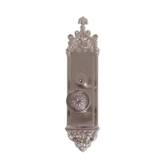 Interior Door Plate Passage Set, 2.75 in. Backset - Highlighted Brass ...