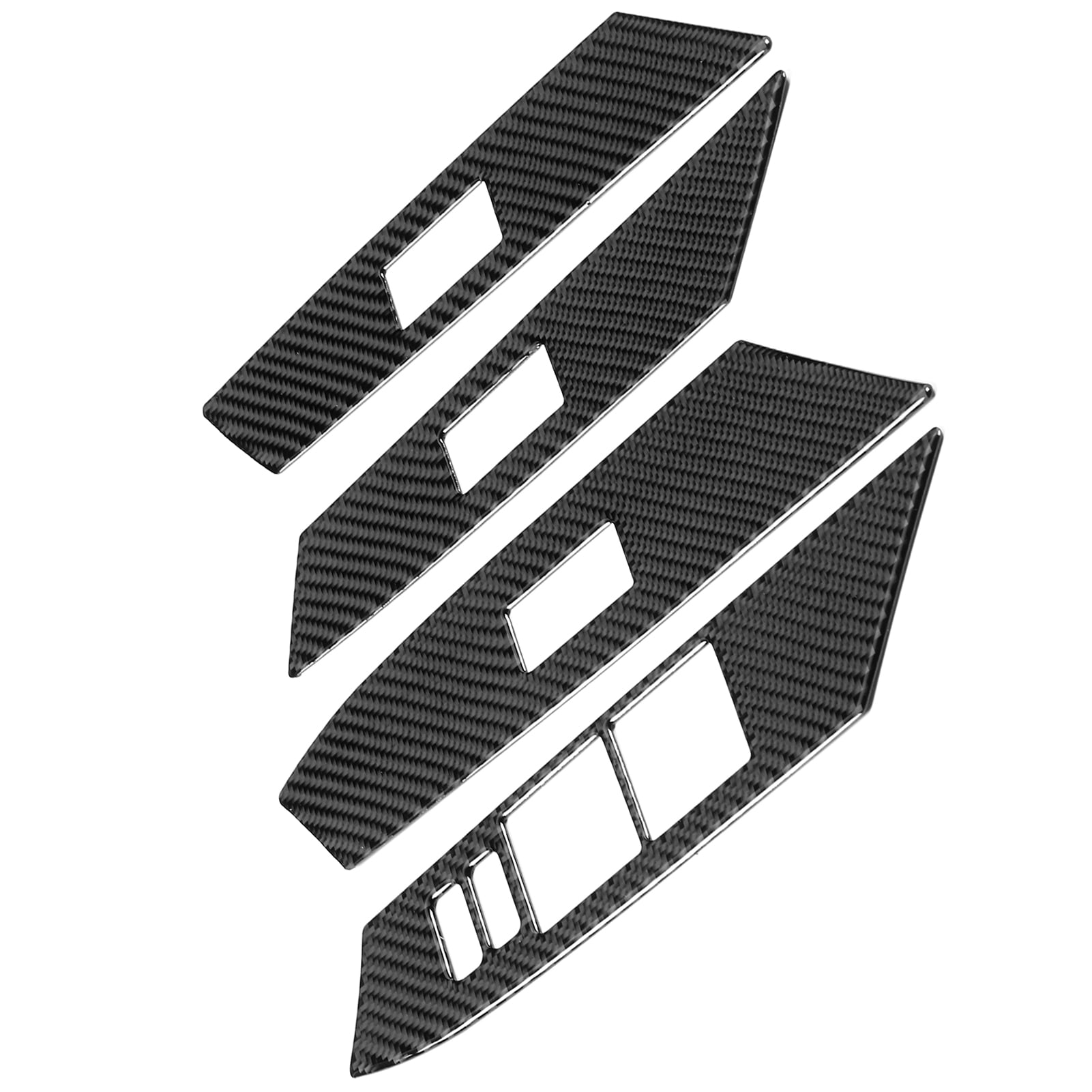 Interior Door Window Switch Cover Trim Carbon Fiber Car Decoration for ...