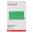 Universal UNV15302 1/3-Cut Tabs Legal Size Interior File Folders ...