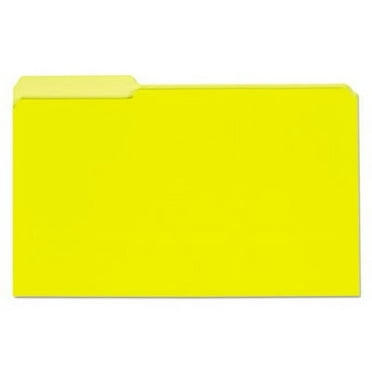 Deluxe Colored Top Tab File Folders, 1/3-Cut Tabs, Legal Size, Blue ...