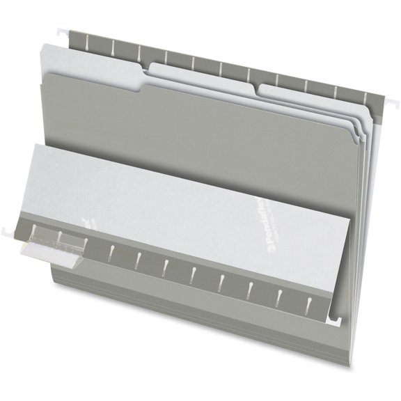 Interior File Folders, 1/3-Cut Tabs: Assorted, Letter Size, Navy Blue ...