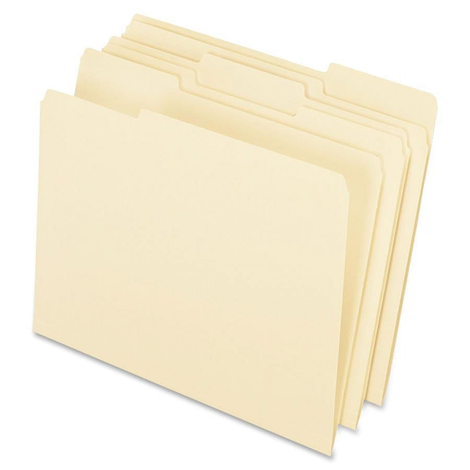 Interior File Folders, 1/3-Cut Tabs, Letter Size, Manila, 100/box ...