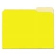 Office Standard Yellow Interior File Folders, 1/3-Cut Tabs, Letter Size ...