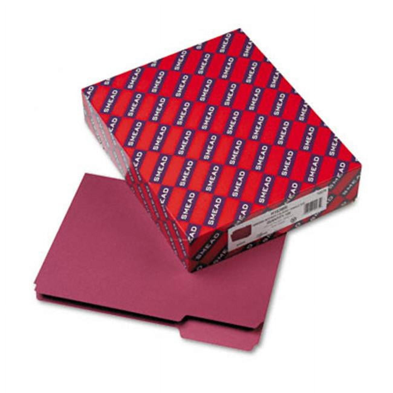 Interior File Folders - Maroon - Letter Size - 1/3 Cut - Top Tab - 100 ...