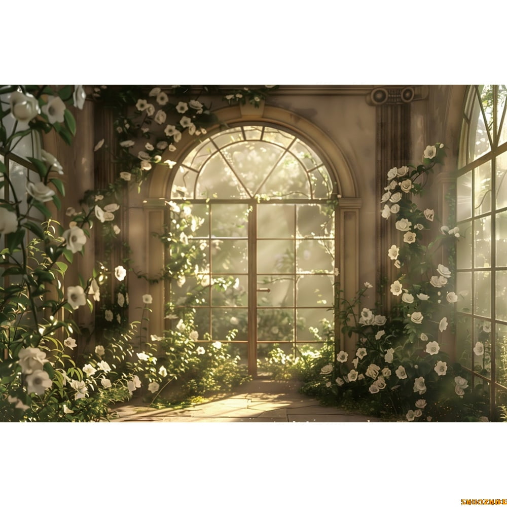 Interior Gard Window Flower Photography Backdrop Floral Girl Adult Art ...