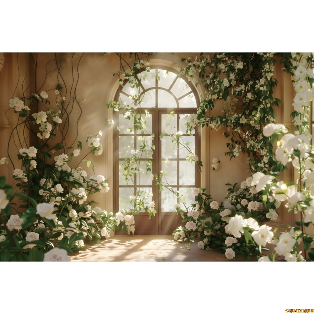 Interior Gard Window Flower Photography Backdrop Floral Girl Adult Art ...