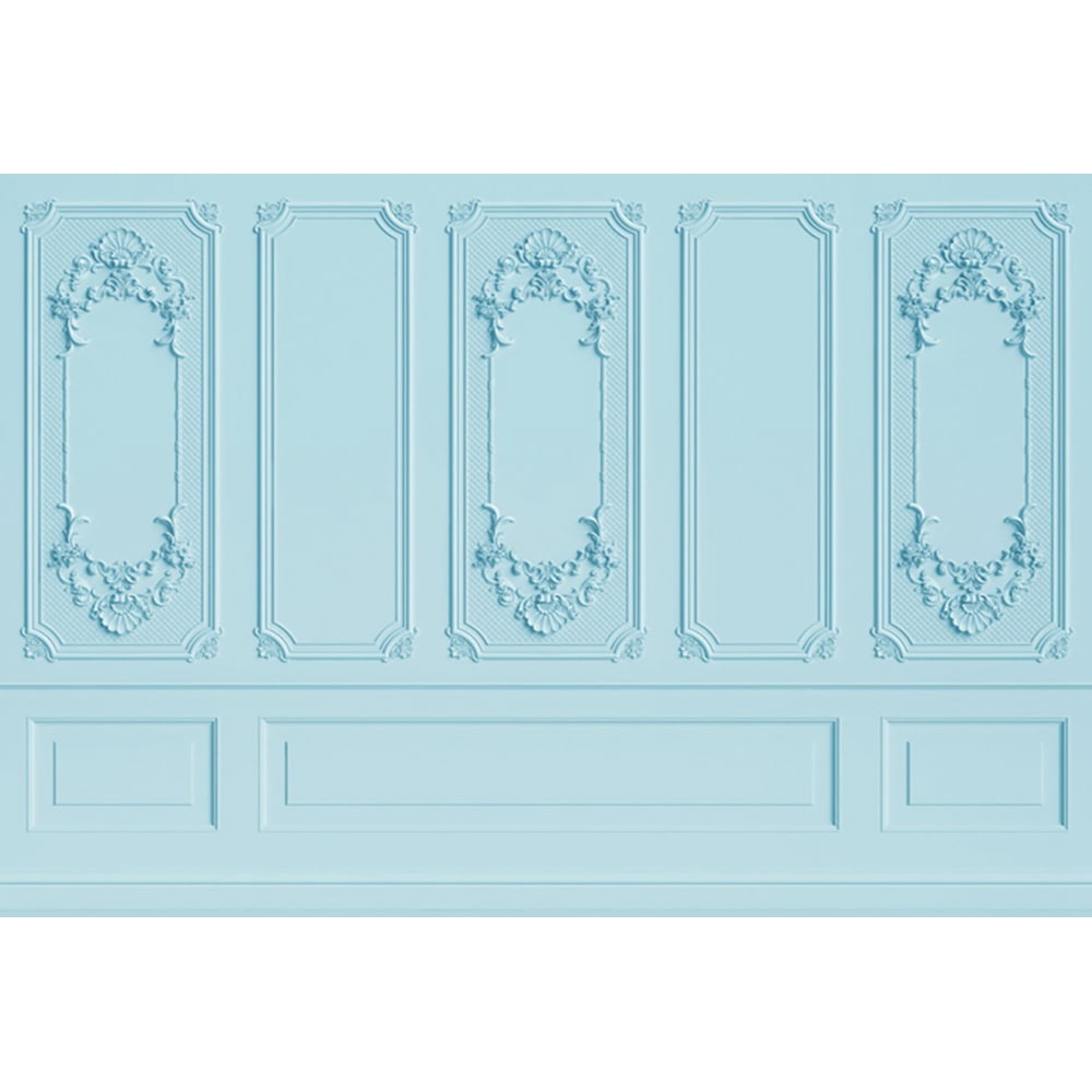 Interior Green Wall Photo Backdrop Classic Interior Gypsum Line Empty ...