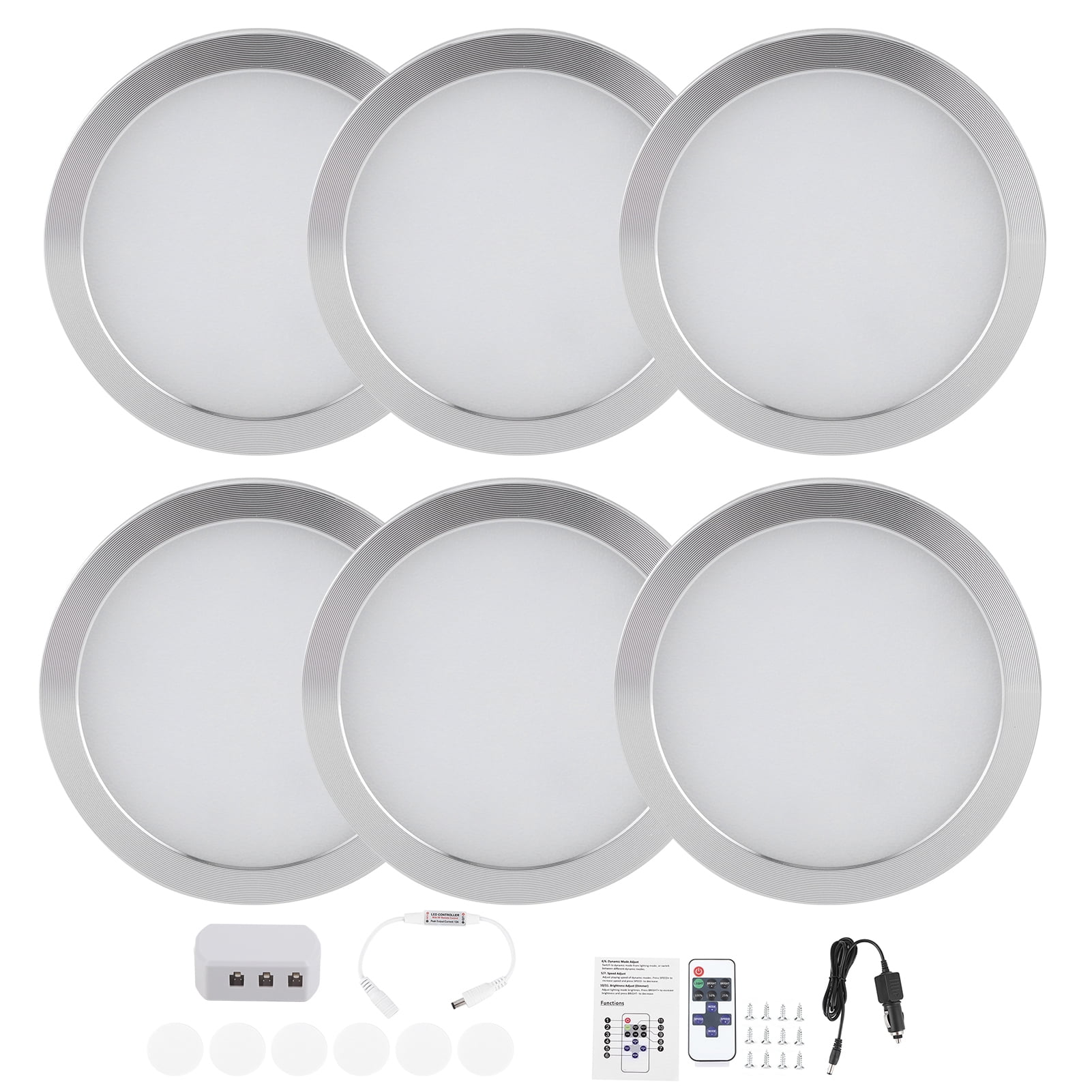 Interior LED Spot Lights 12V Remote Control Lamps for T4 T5 Campers ...