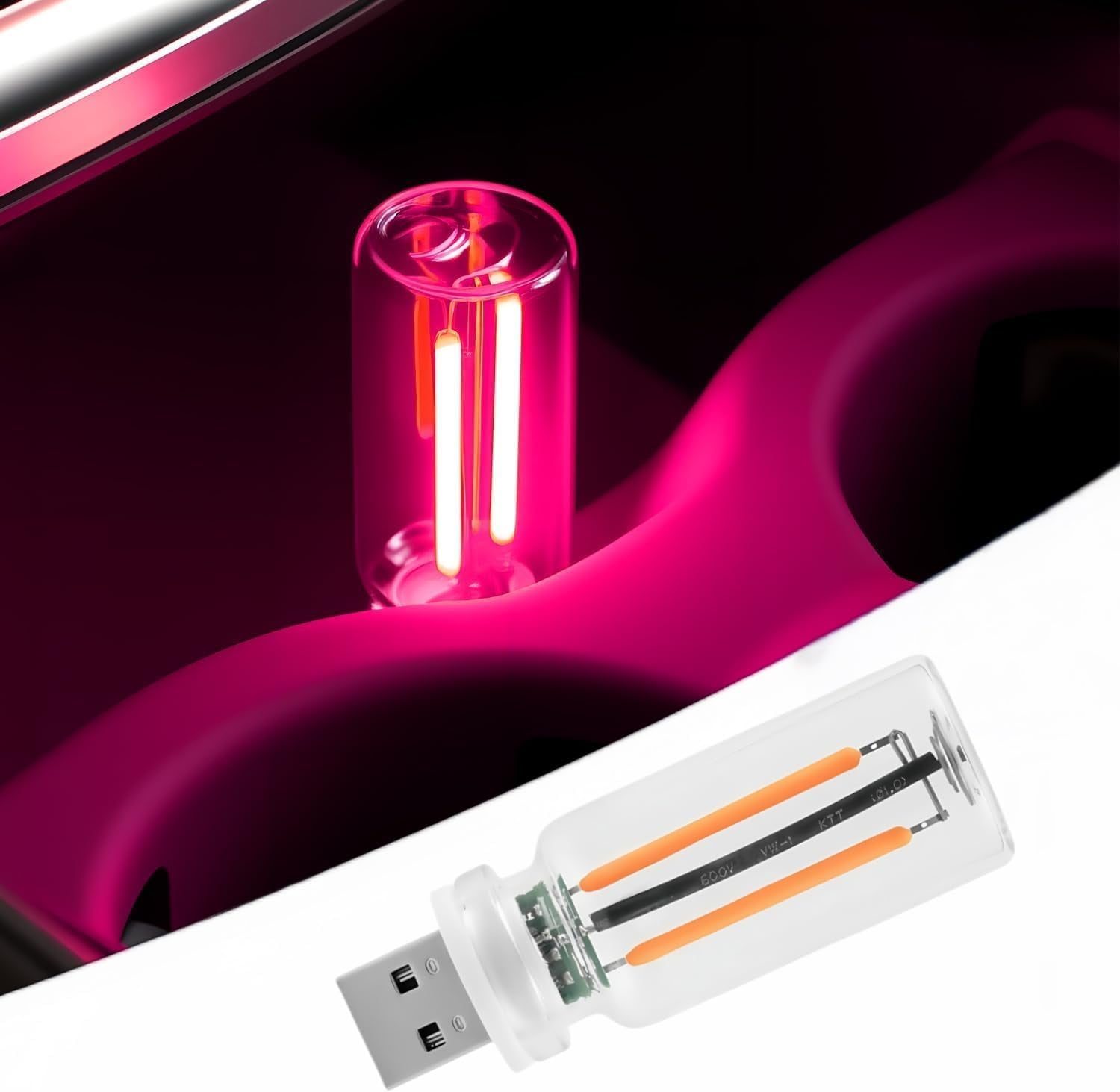 Interior Light, Touch Control Night Lamp, Retro Style Ambient Lighting ...