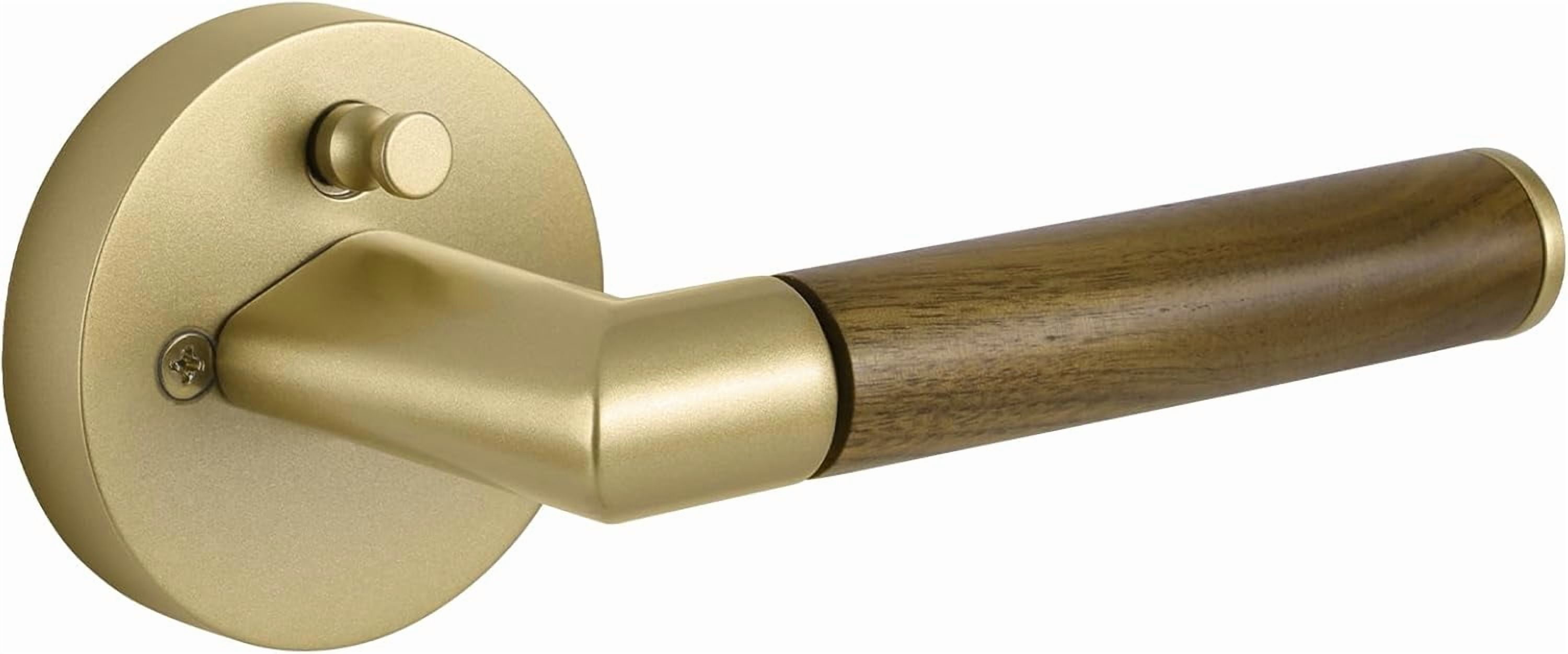 Interior Privacy Door Handle, Indoor Solid Wood Heavy Duty Door Lever ...