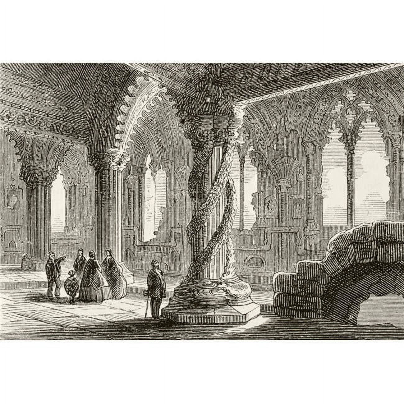 Interior of Rosslyn Chapel At Roslin Scotland From The National ...