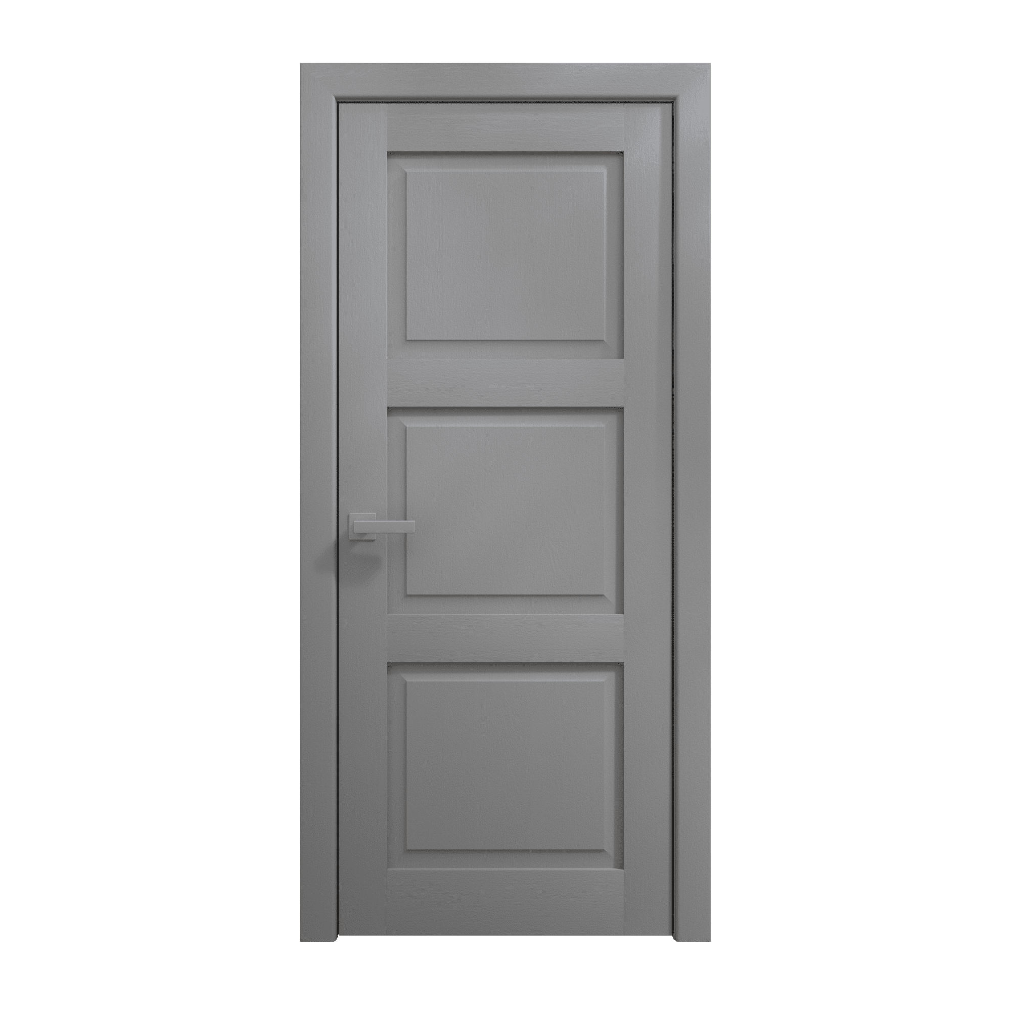 Interior Solid French Door 30 x 80 inches | Ego 5010 Painted Grey Oak ...