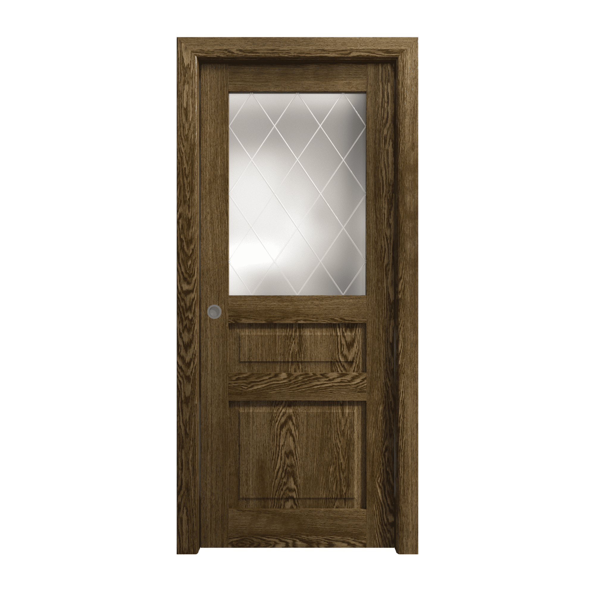 Interior Solid French Door 32 x 96 inches | Ego 5011 Marble Oak ...