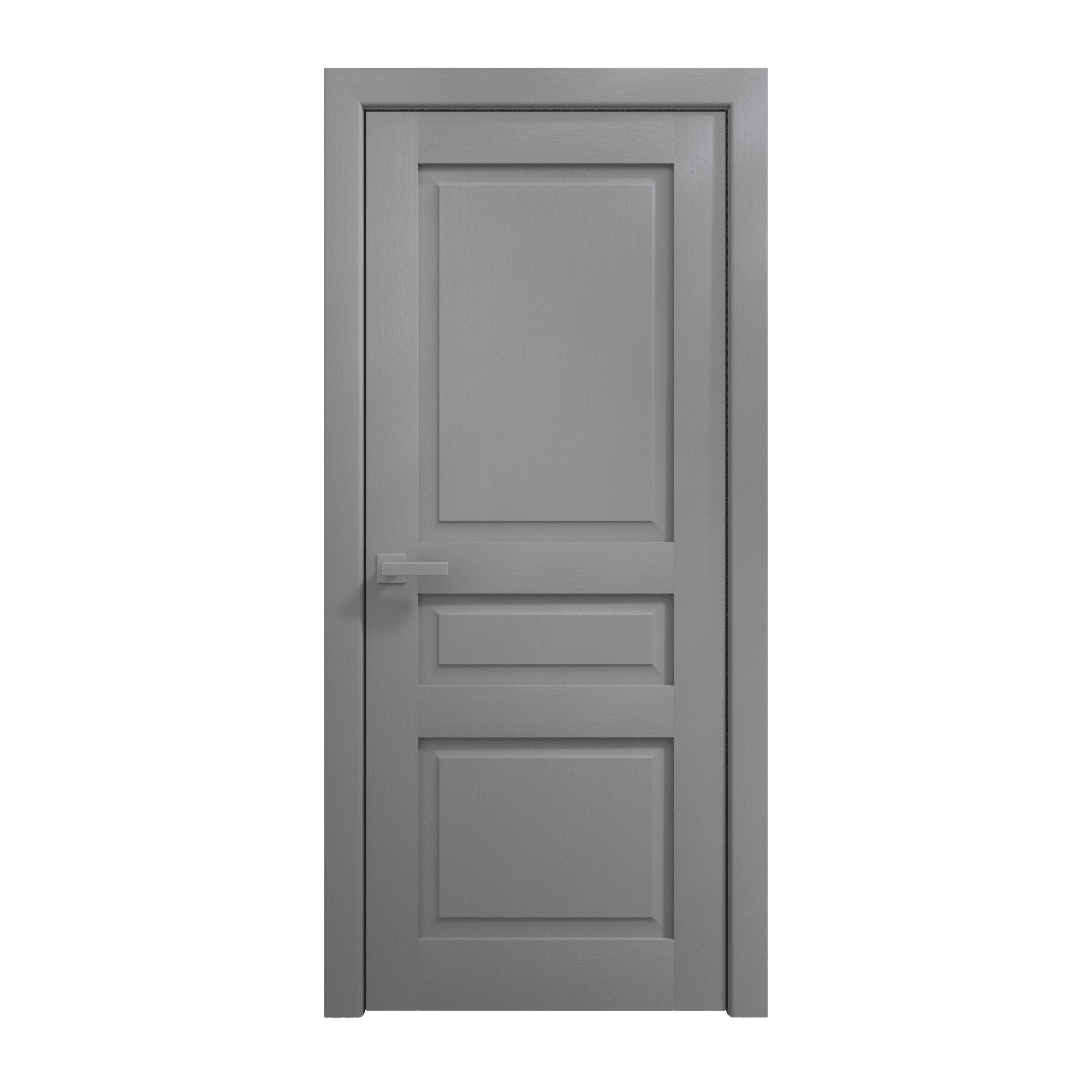 Interior Solid French Door 42 x 84 inches | Ego 5012 Painted Grey Oak ...