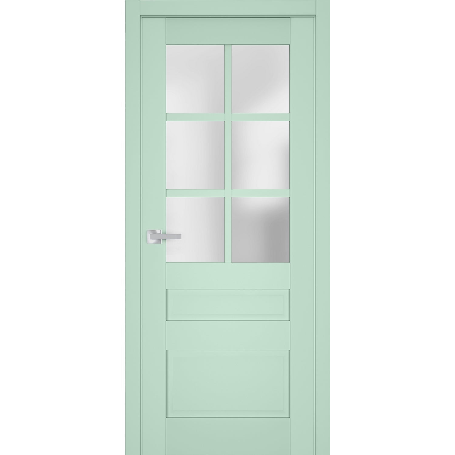 Interior Solid French Door Frosted Glass Veregio 7339 Oliva Single 5820