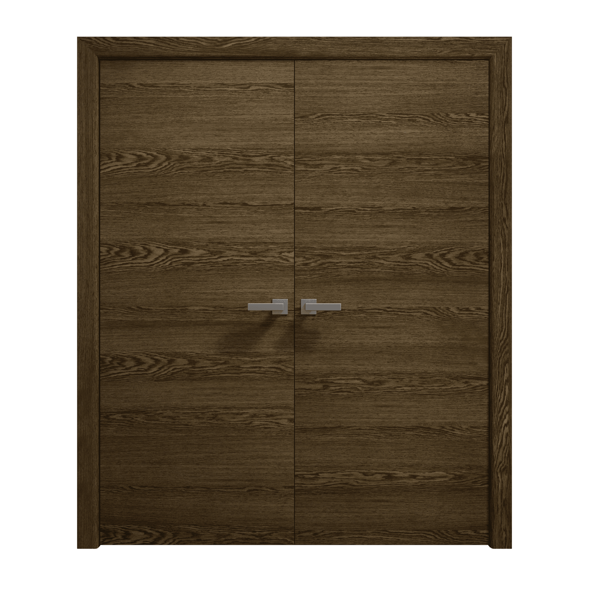 Interior Solid French Double Doors 48 x 80 inches | Ego 5000 Marble Oak ...