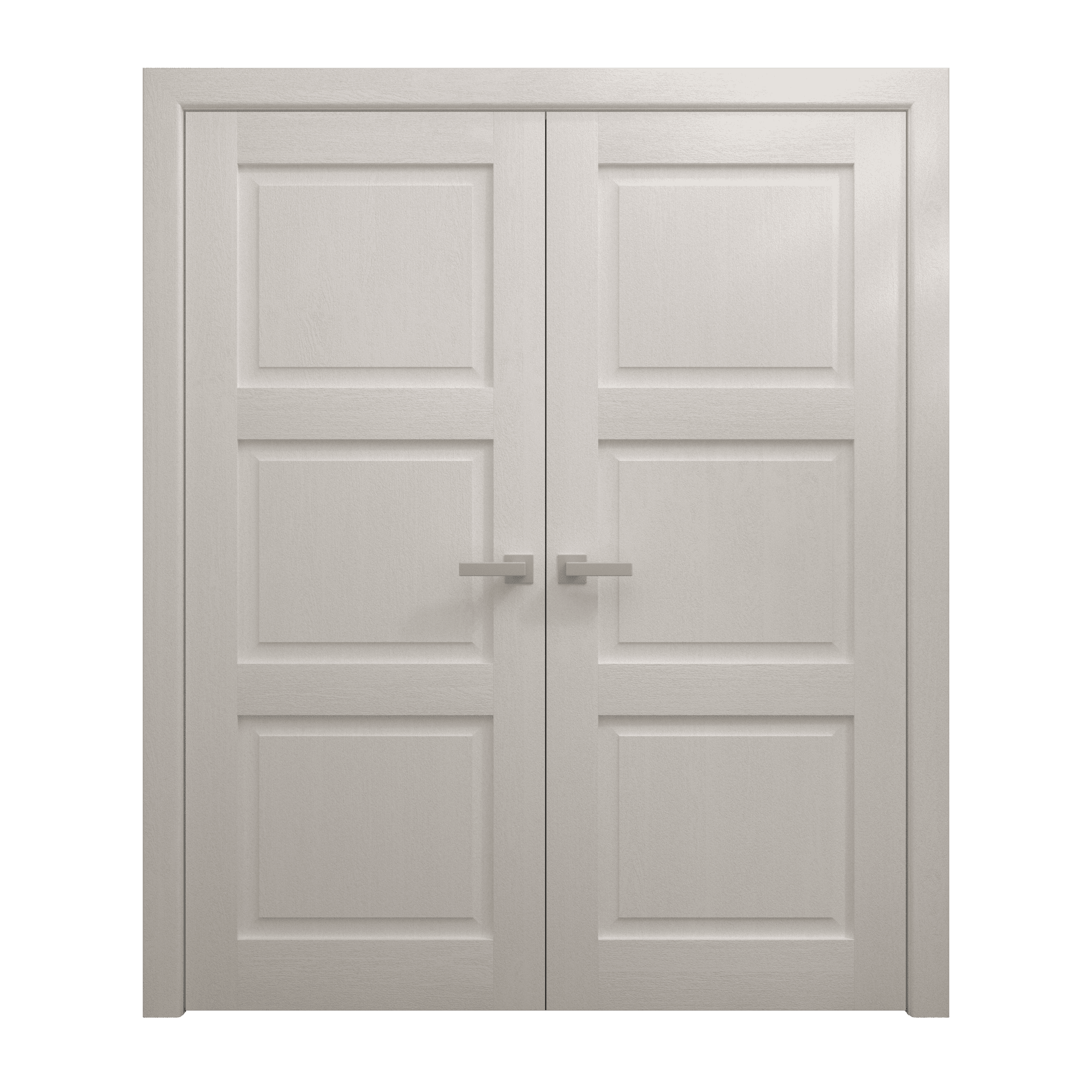 Interior Solid French Double Doors 60 x 84 inches | Ego 5010 Painted ...