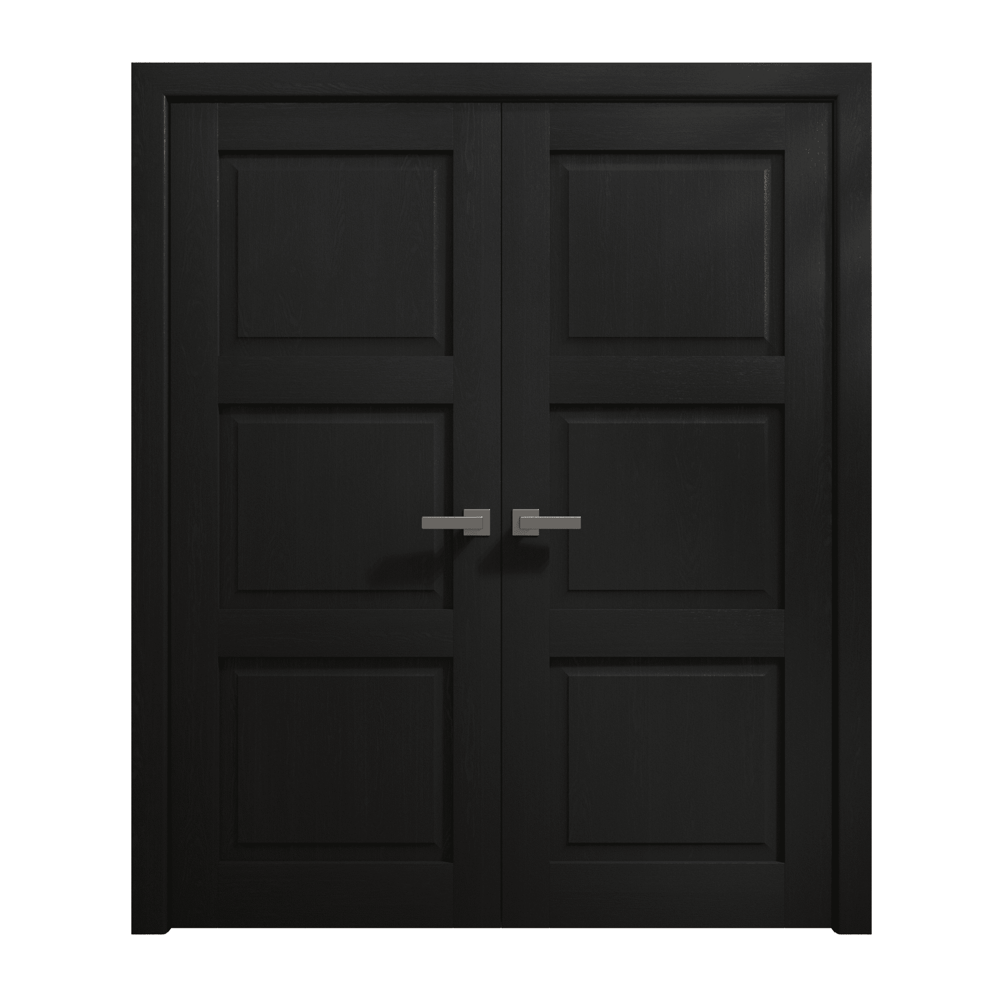 Interior Solid French Double Doors 72 x 80 inches | Ego 5010 Painted ...