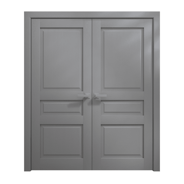 Interior Solid French Double Doors 72 x 80 inches | Ego 5012 Painted ...