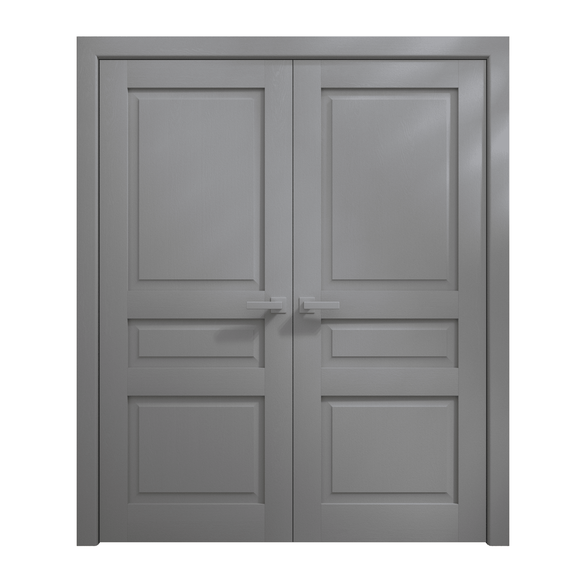 Interior Solid French Double Doors 72 x 84 inches | Ego 5012 Painted ...